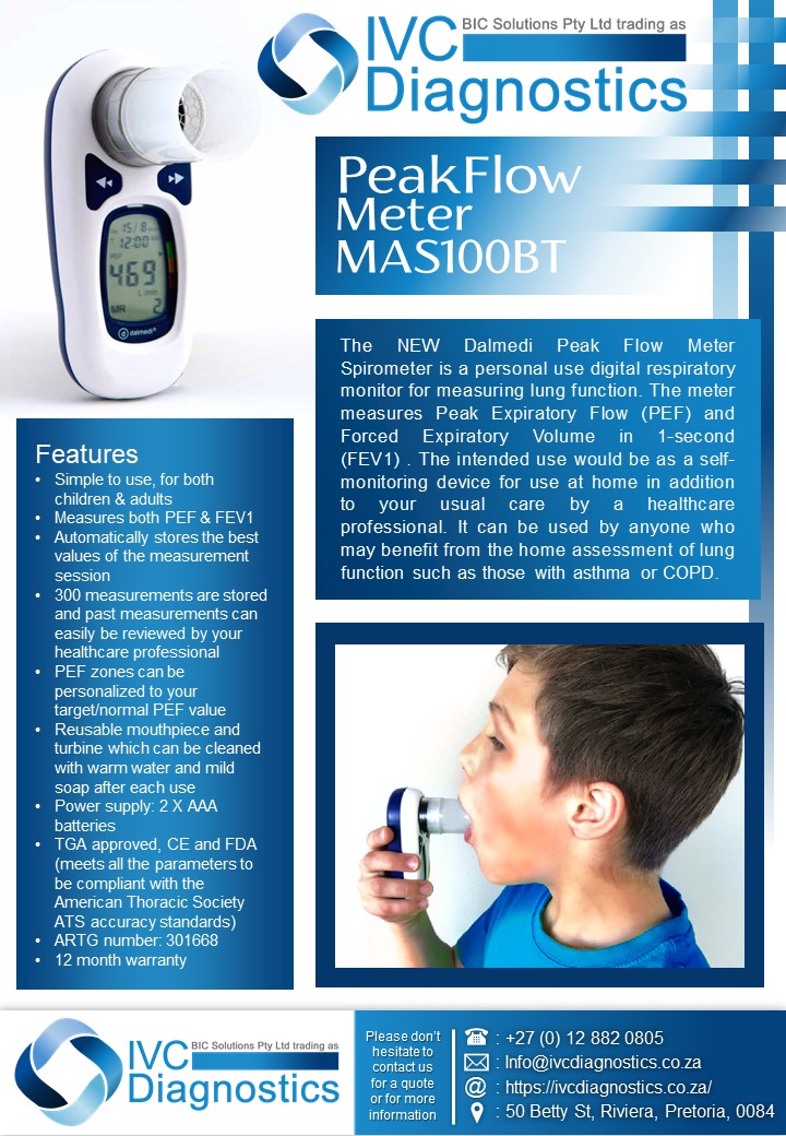 Peakflow Meter MSA100BT - Triogen Life
